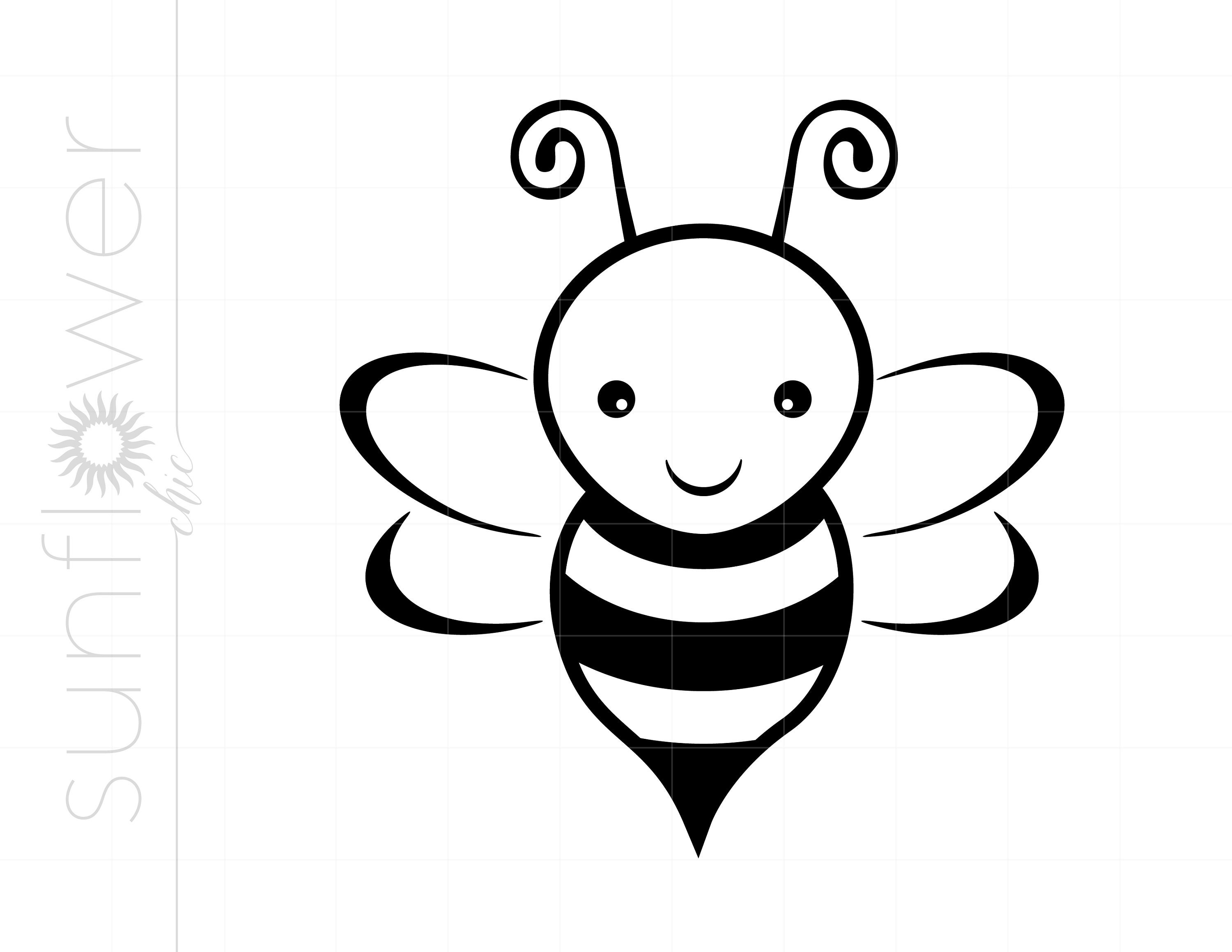 Bee Clip Art Outline
