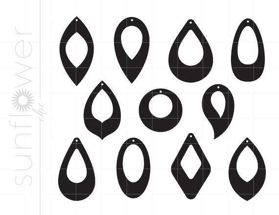 Earrings SVG Earring Templates Svg Die Cut File Earring - Etsy