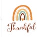 Thankful Rainbow SVG Boho Fall Rainbow Cricut Fall - Etsy