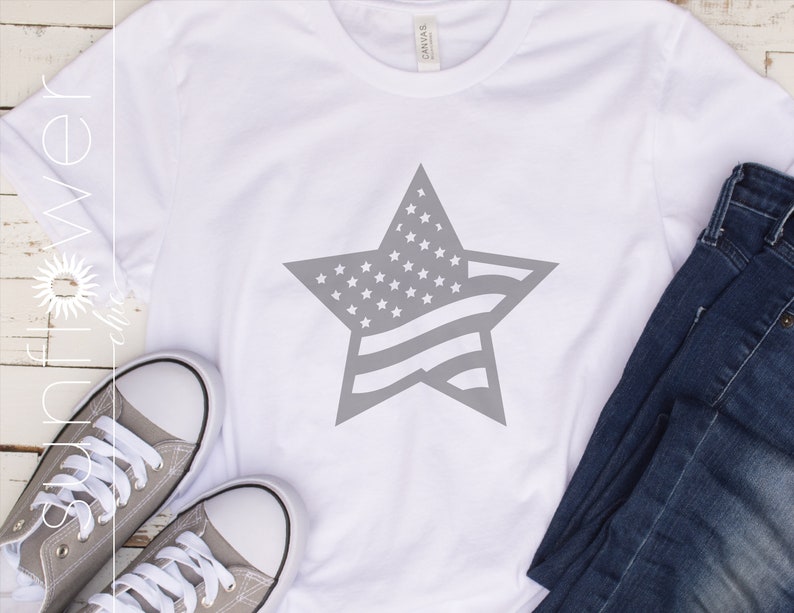 US Flag Star SVG Clipart, American Flag Star Svg Jpg Eps Pdf Png Dxf ...