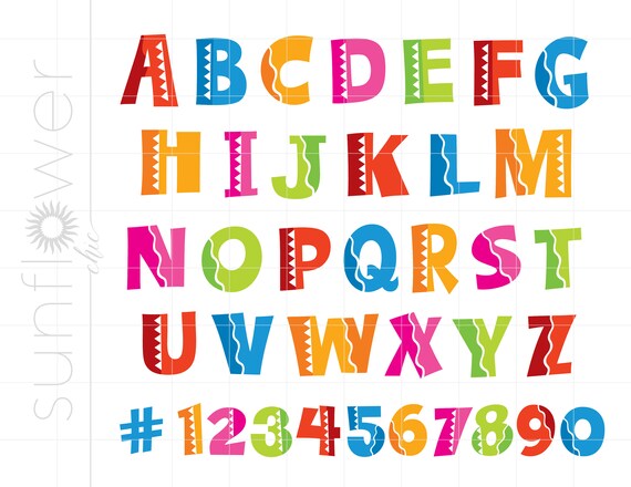 Fiesta Alphabet SVG Clipart Fiesta Letters Silhouette Cricut - Etsy