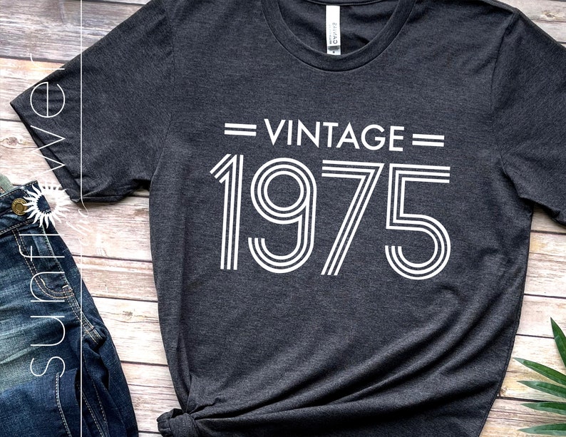 1975 Birthday SVG Vintage 1975 SVG Clipart Vintage 1975 - Etsy