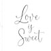 Love is Sweet SVG Wedding Cut File Minimalist Wedding Svg Wedding ...
