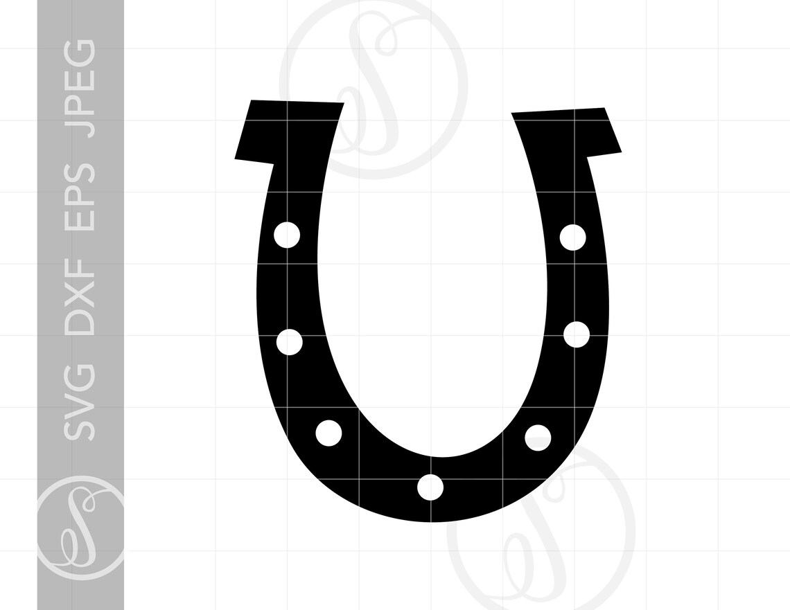Horseshoe SVG Horseshoe Clipart Horseshoe Cut File for - Etsy