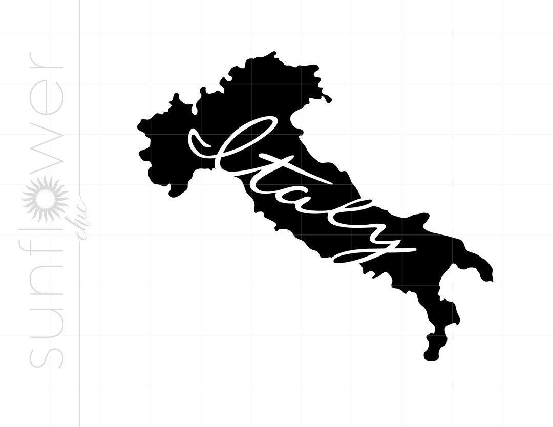 ITALY Svg Cut File Clipart Downloads, Italy Script Svg Dxf Pdf, Italy ...