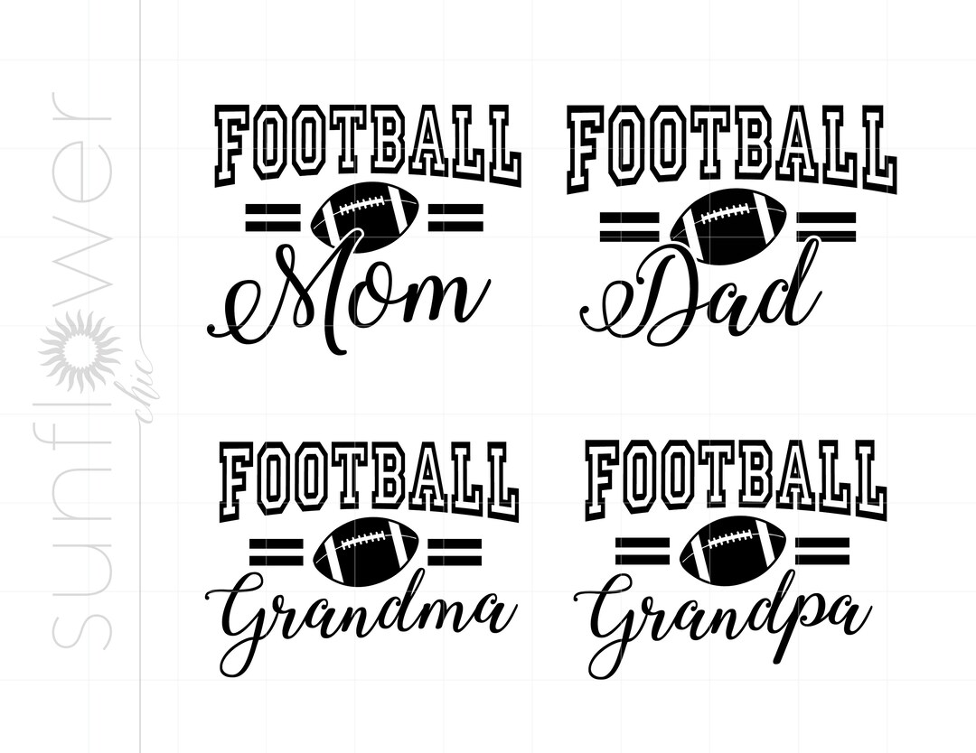 Football Family SVG | Football Family Cricut Silhouette | Football ...