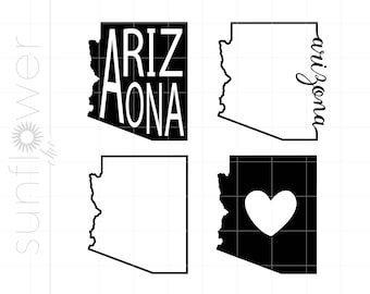 Arizona Outline Svg - Etsy