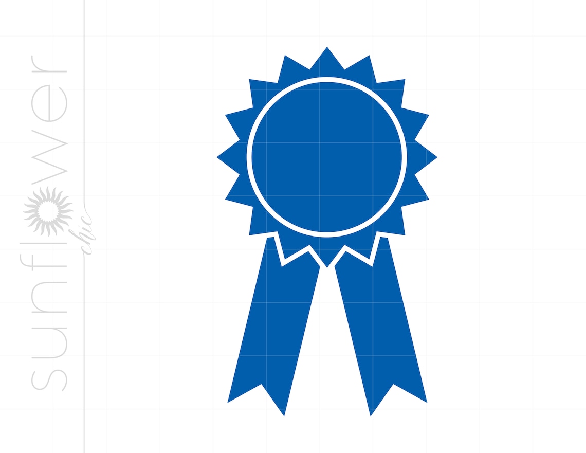 Blue Ribbon SVG Blue Ribbon Clipart Blue Ribbon Silhouette - Etsy