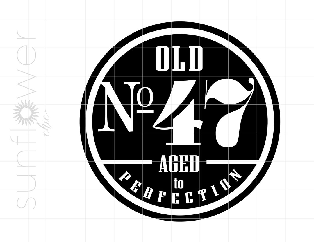 47th Birthday SVG, Old Number 47 SVG Clipart, 47th Cut File for Cricut ...