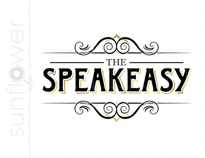 THE SPEAKEASY Sign Art Svg Dxf Eps Jpeg Speakeasy Cut File - Etsy