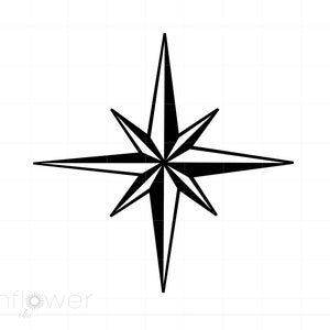 Compass Star SVG, Compass Star Clipart, Nautical Compass Star Svg Jpg ...