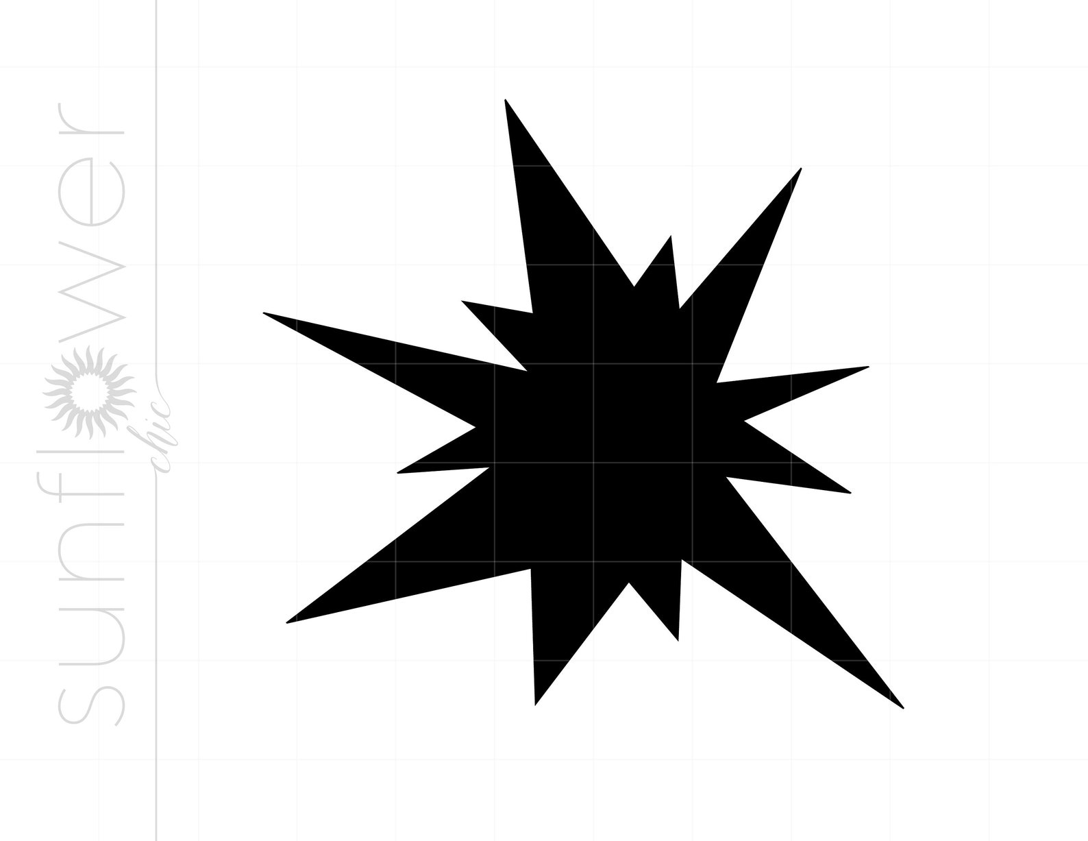 Superhero Burst SVG Burst Clipart Burst Cut File for - Etsy