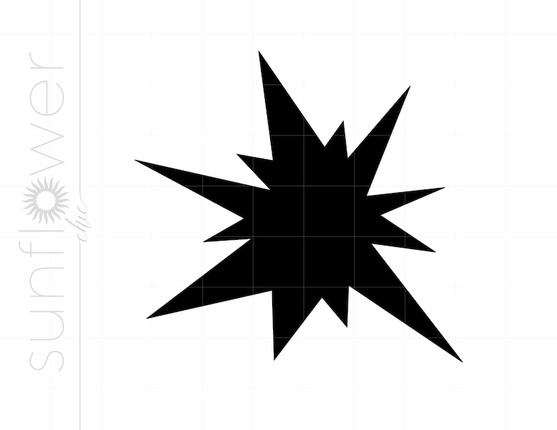 Superhero Burst SVG Burst Clipart Burst Cut File for - Etsy