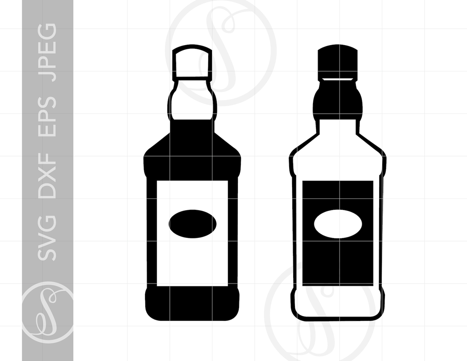 Whiskey Bottle SVG Whiskey Bottle Clipart Whiskey Bottle - Etsy