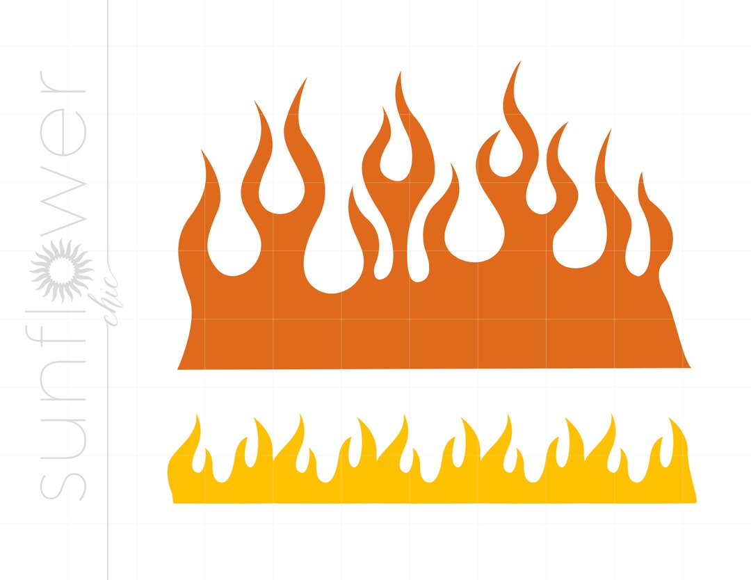 Fire Flames SVG | Flames Clipart | Flames Silhouette Cut File | Flame ...