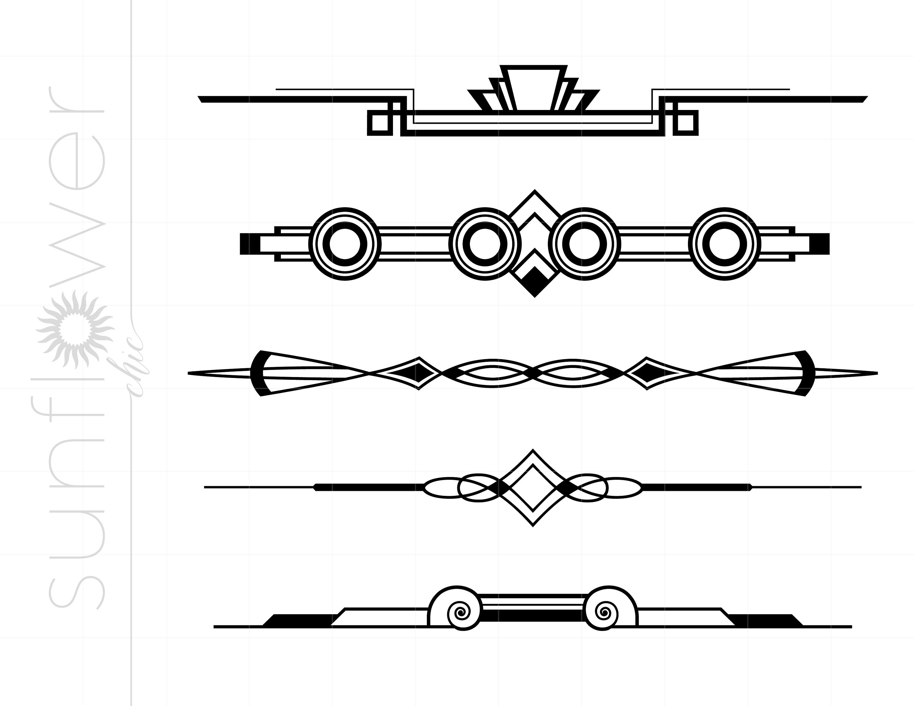 Art Deco Line Designs