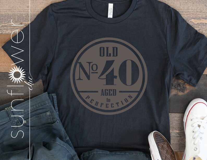 Old Number 40 SVG Clipart | 40th Cut File for Cricut | Old No. 40 Aged ...