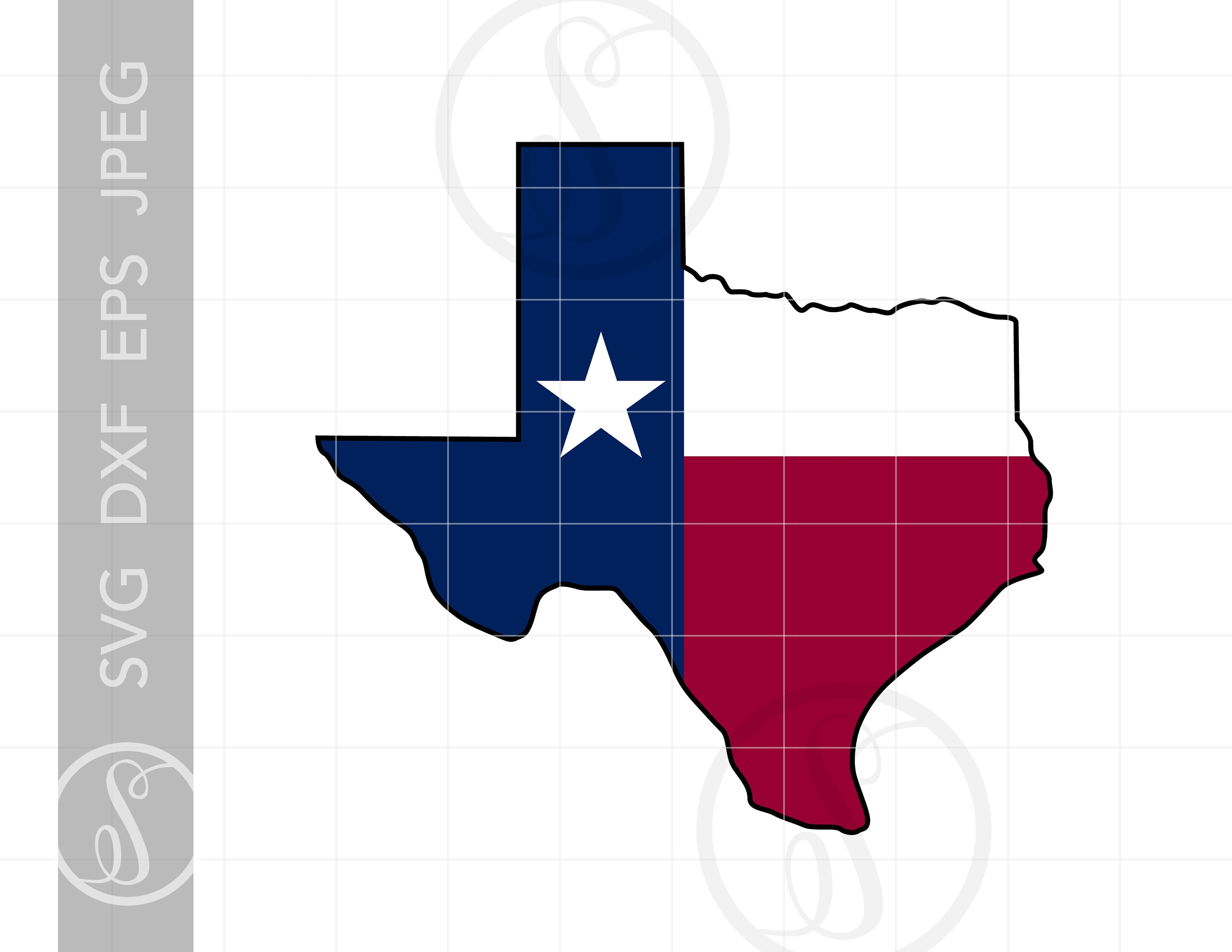 Texas SVG Texas Flag Clipart Texas Flag Svg Cut File for | Etsy