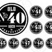 Old No 40-49 SVG | 40-49 Birthday SVG Clipart | Aged to Perfection Cut ...