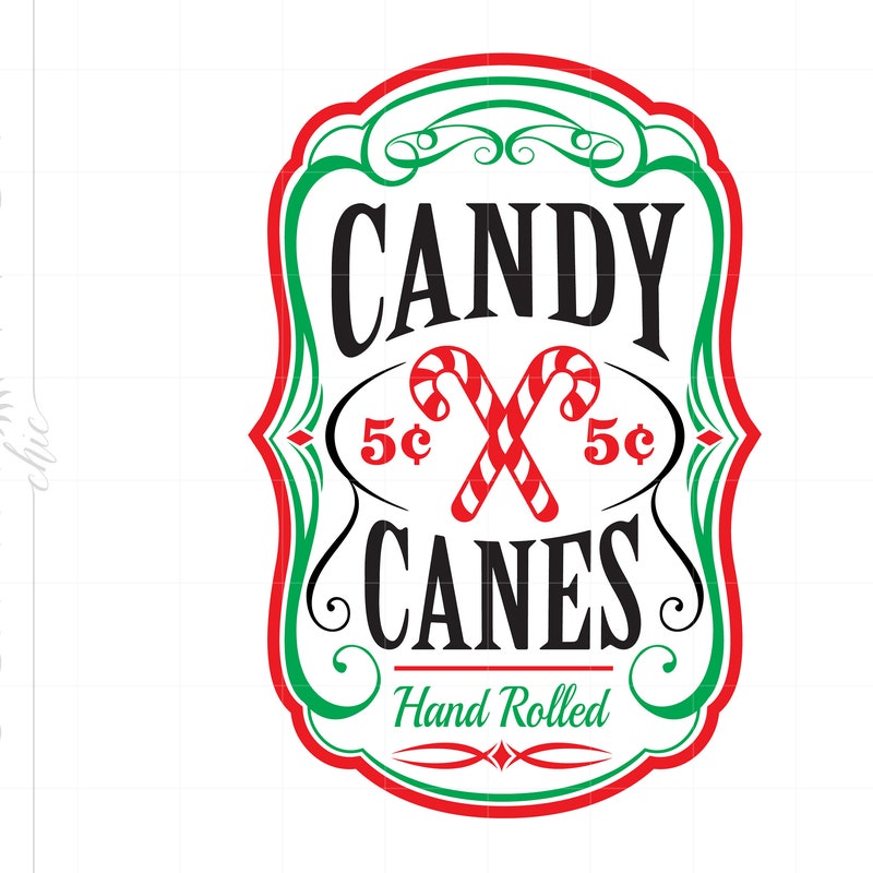 Candy Cane Sign - Etsy