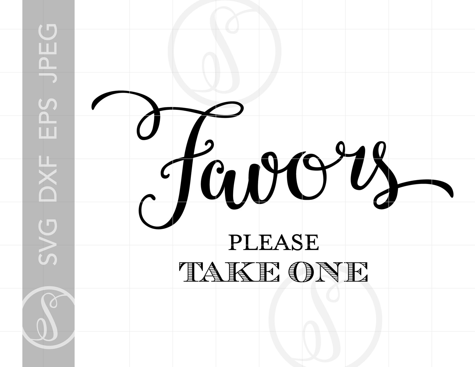 Svg Cut Files Favors Sign Art Svg Cut File Party Favors - Etsy