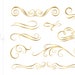 Gold SVG Flourish Clipart Flourishes Dxf Eps Jpeg | Gold Flourish ...