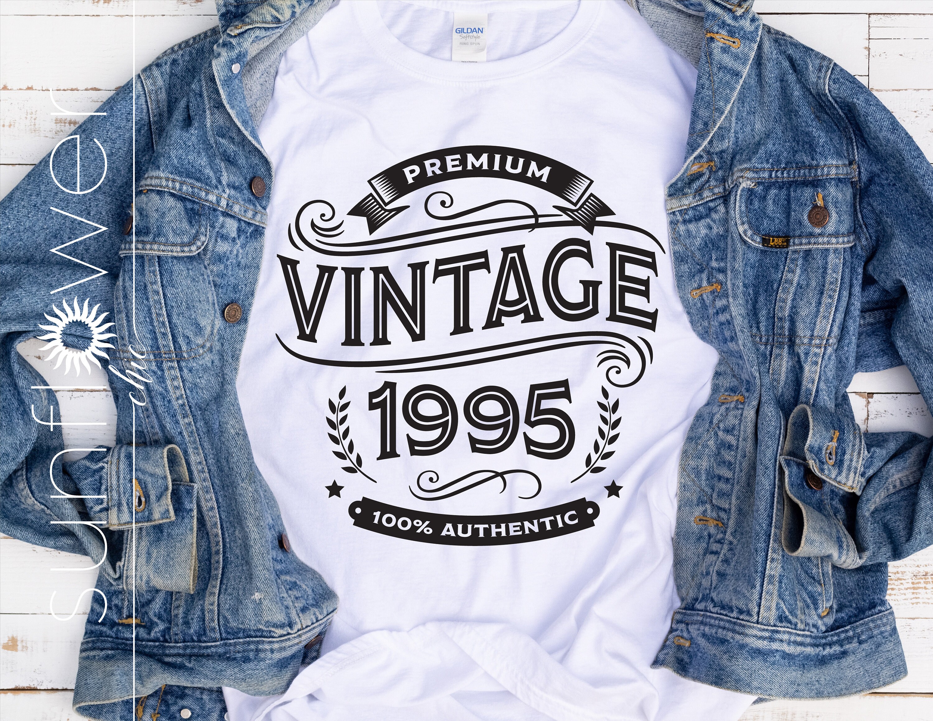1995 Birthday Svg Download, Born in 1995 SVG, Vintage 1995 Svg Cricut ...