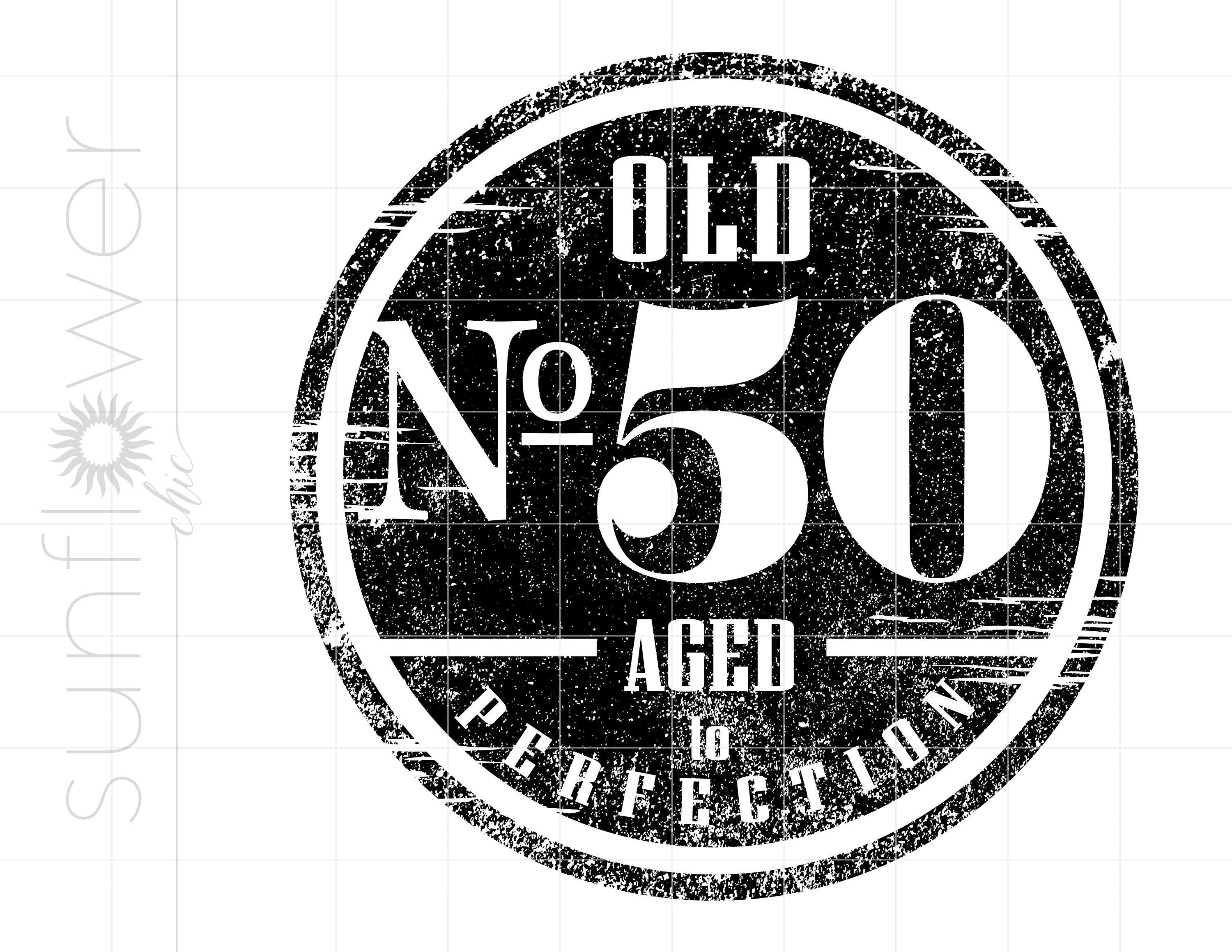 50th Birthday SVG Clipart Distressed 50th Svg Old No. 50 - Etsy UK