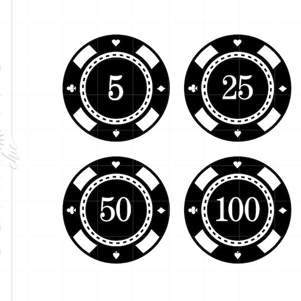 Poker Chip Laser Cut File - Etsy UK