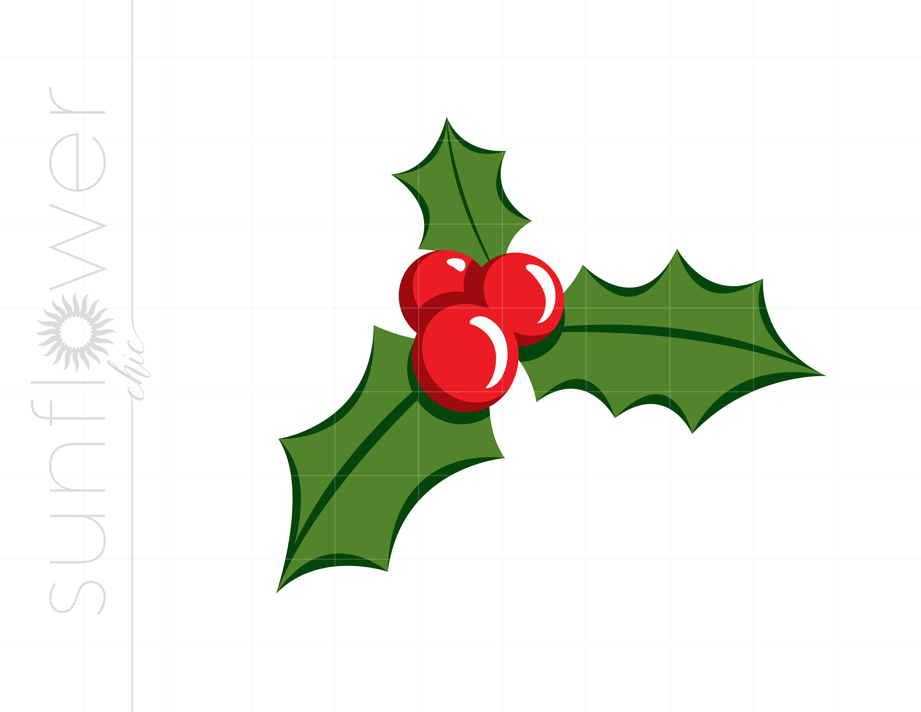 Christmas Holly Clipart