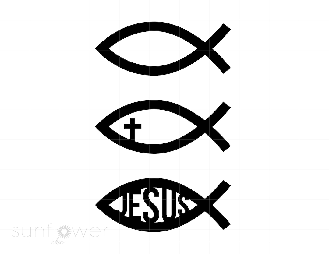 Jesus Fish SVG Download, Christian Faith Fish Svg, Jesus Fish ...
