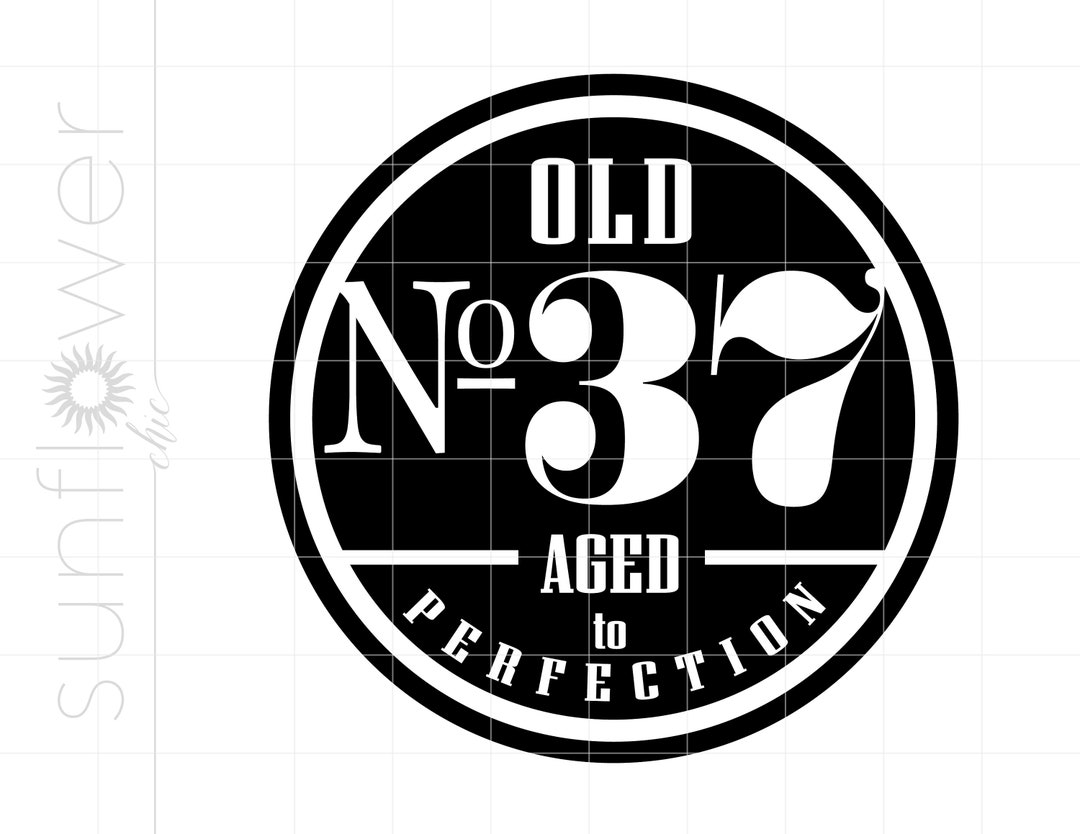 37th Birthday SVG | Old Number 37 SVG Clipart | 37th Cut File for ...
