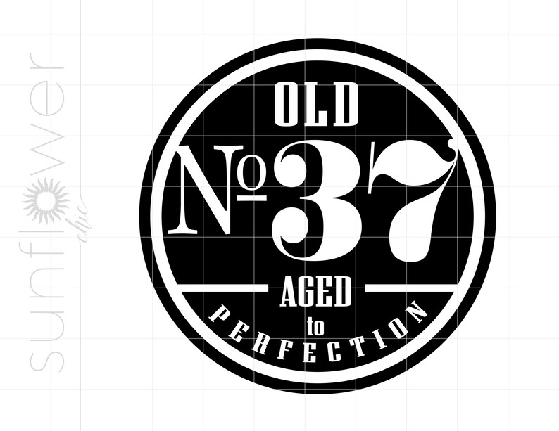 37th Birthday SVG Old Number 37 SVG Clipart 37th Cut File - Etsy
