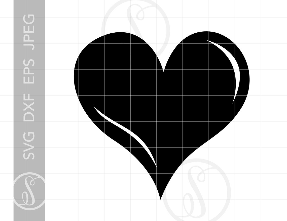 Heart SVG Heart Clipart Heart Cut File for Cricut Heart | Etsy