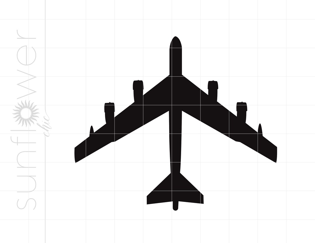 B52 Bomber SVG B52 Bomber Military Clipart Download B52 - Etsy