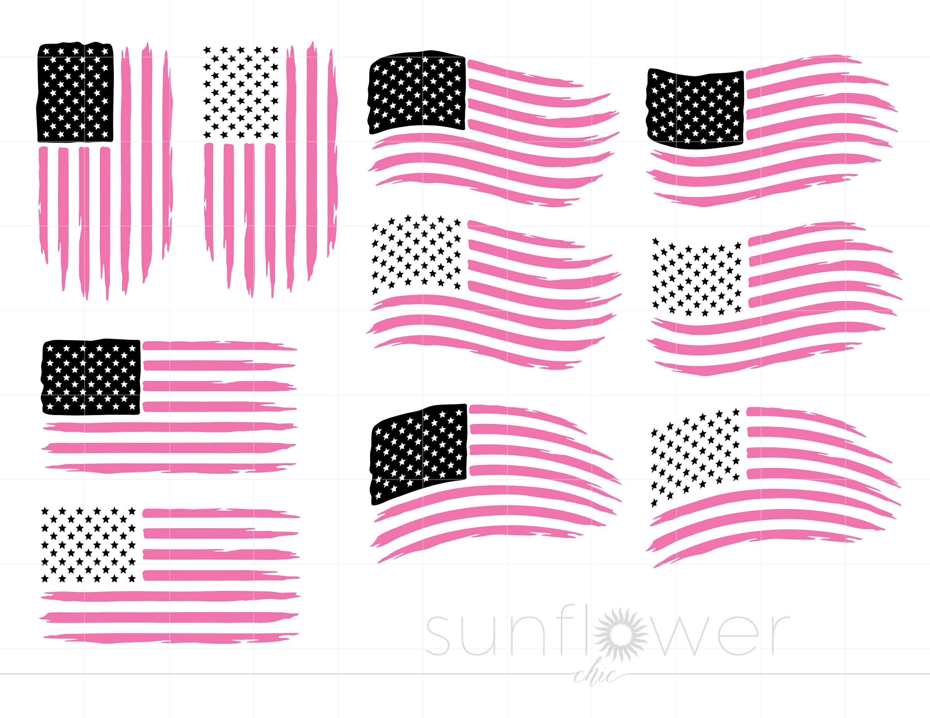 American Flag Svg Pink 4th of July Svg Pink US Flag Svg - Etsy Australia