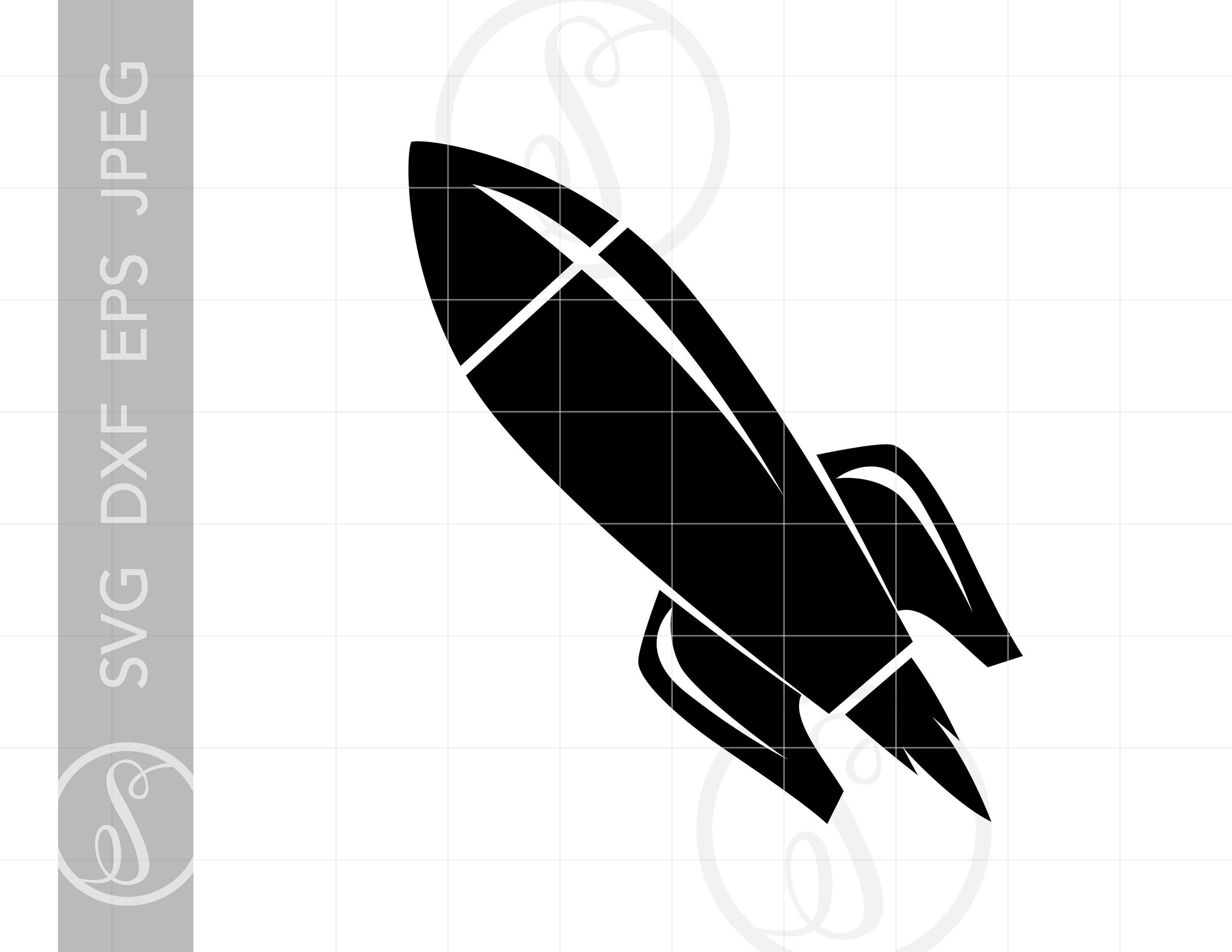 Rocket SVG Rocket Clipart Rocket Cut File for Cricut | Etsy