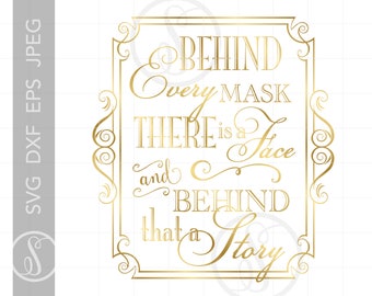 Behind Every Mask is a Face - Etsy