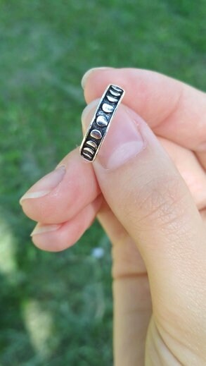 Phases of the Moon Ring Moon Ring Boho Ring Stackable Ring - Etsy