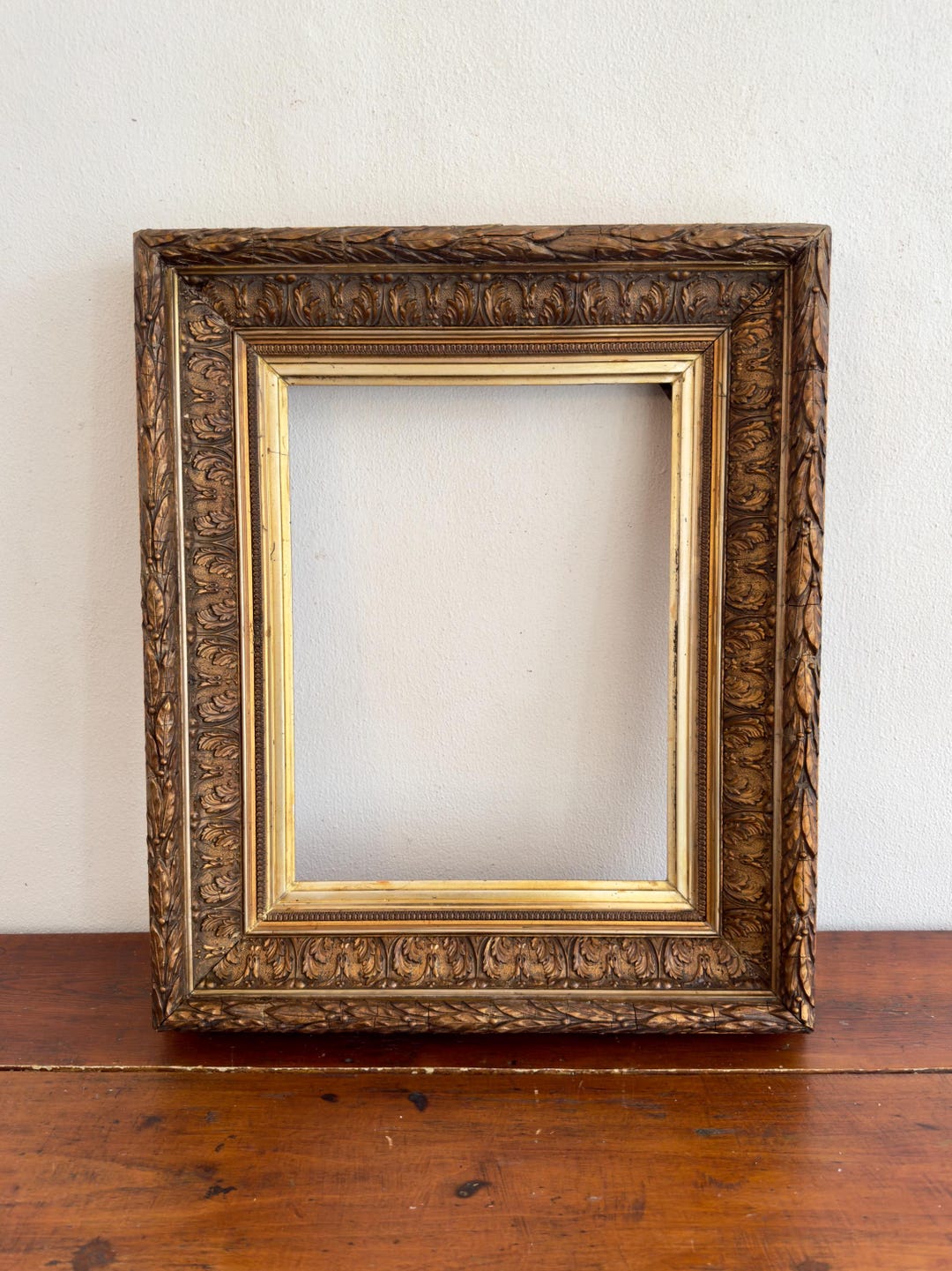 Gold Gesso Frame, Antique Frame for a Painting, Vintage Wall Decor ...
