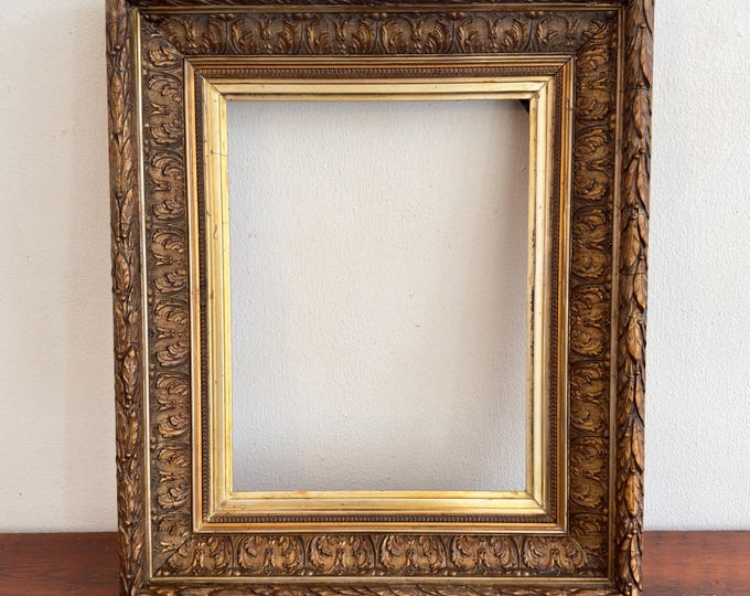 Gold Gesso Frame, Antique Frame for a Painting, Vintage Wall Decor ...