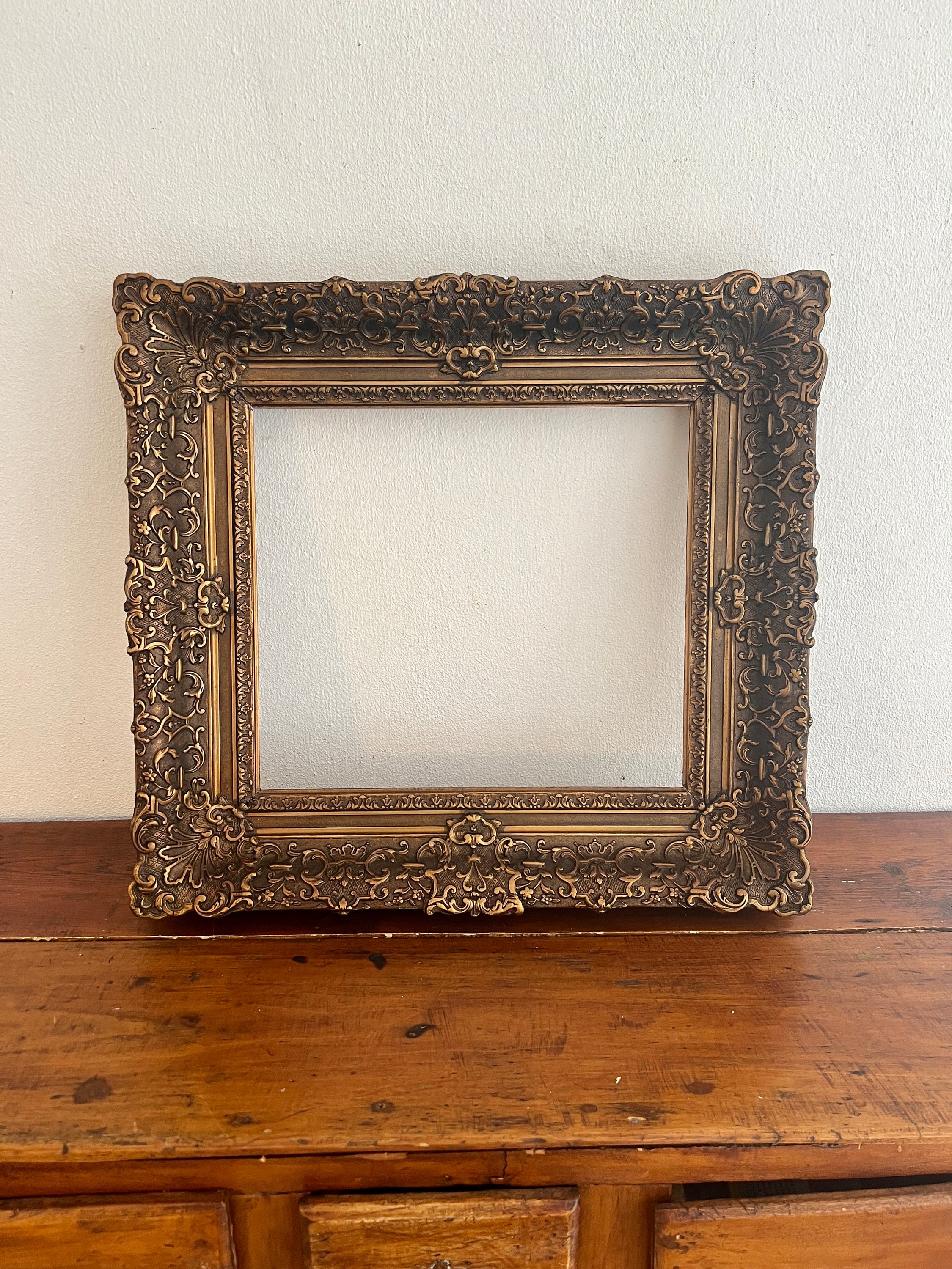Antique Frame for a Painting, Vintage Gold Gesso Picture Frame, Antique ...