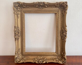 Vintage Frame for a Painting, Vintage Gold Picture Frame, Gesso Frame ...