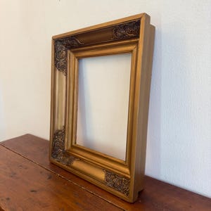 Antique Frame for a Painting, Gold Gesso Picture Frame, Vintage Gold ...