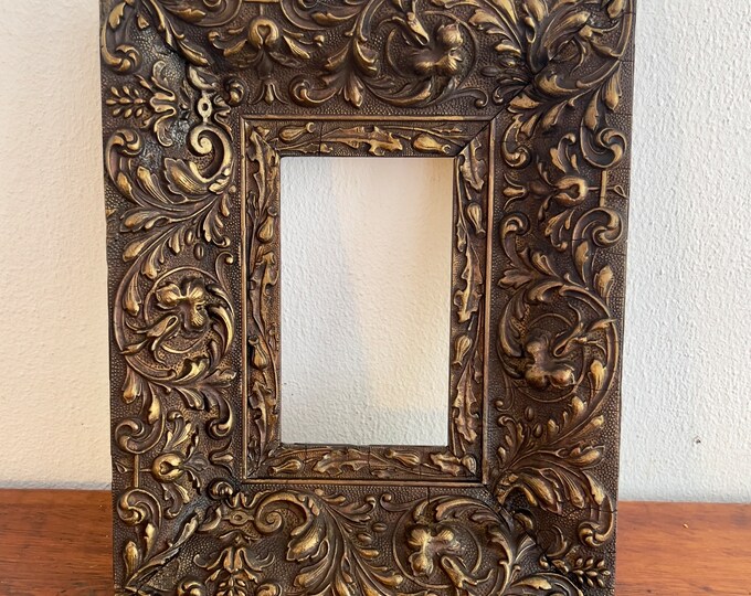 Antique French Frame for a Painting, Dark Gesso Picture Frame, Baroque ...