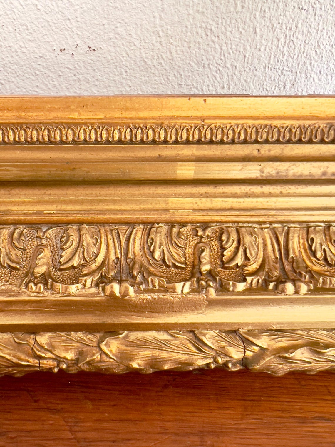Antique Frame for Painting, Gold Gesso Frame, Gold Picture Frame ...