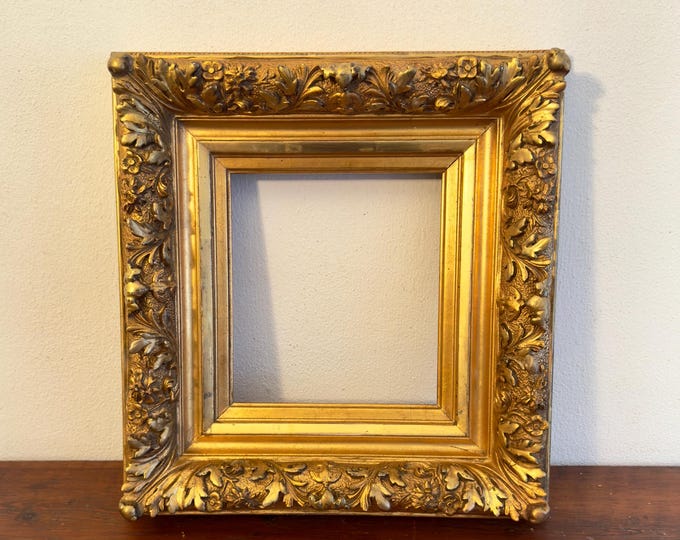 Antique Ornate Frame, Gilt Barbizon Frame, Gilded Gesso Frame, Antique ...
