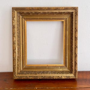 Antique Gold Frame, Gold Gesso Frame, Gold Picture Frame, Gilded Frame ...