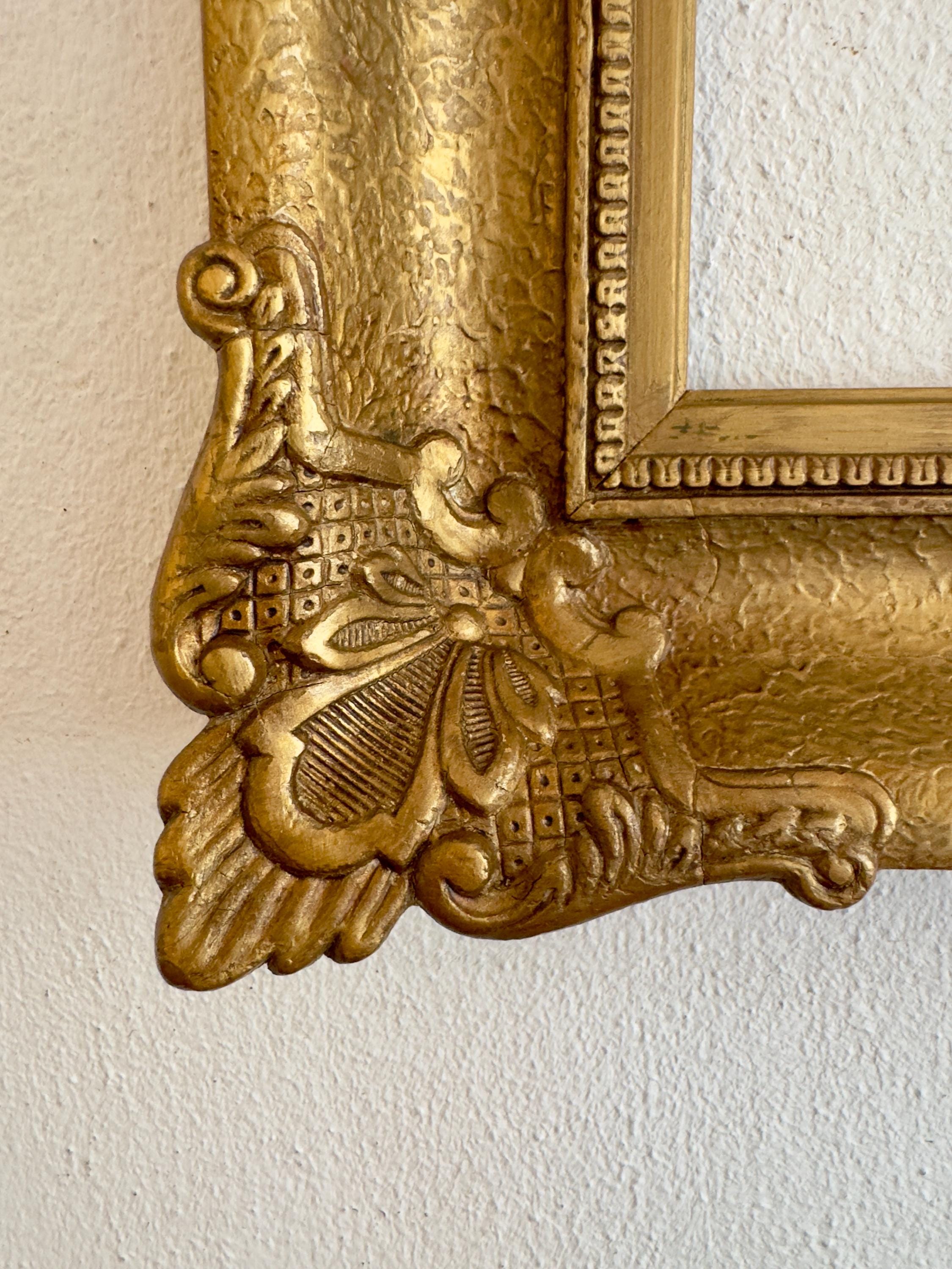 Ornate Gold Frame for a Painting, Gold Gesso Picture Frame, Vintage ...