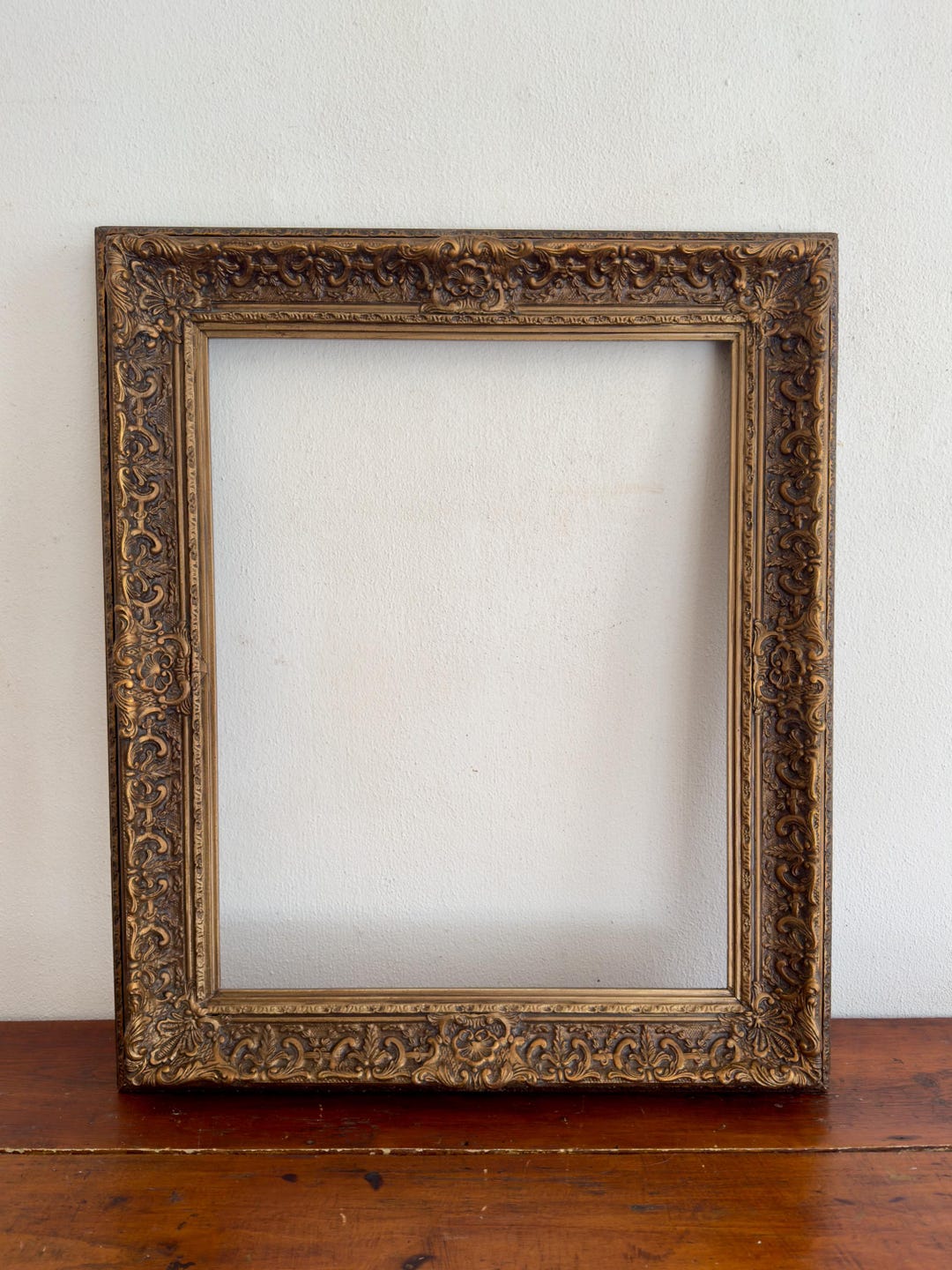 Large Gold Gesso Frame, Vintage Picture Frame, Gold Frame for a ...